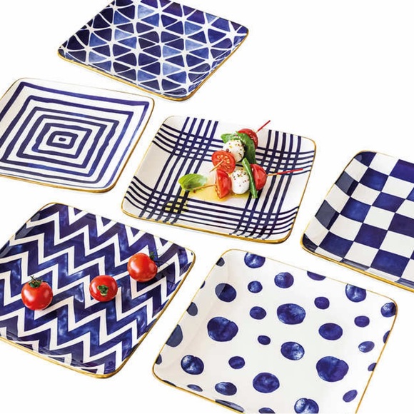 Overandback | Kitchen | New Overandback Appetizer Square Plates 6pack ...
